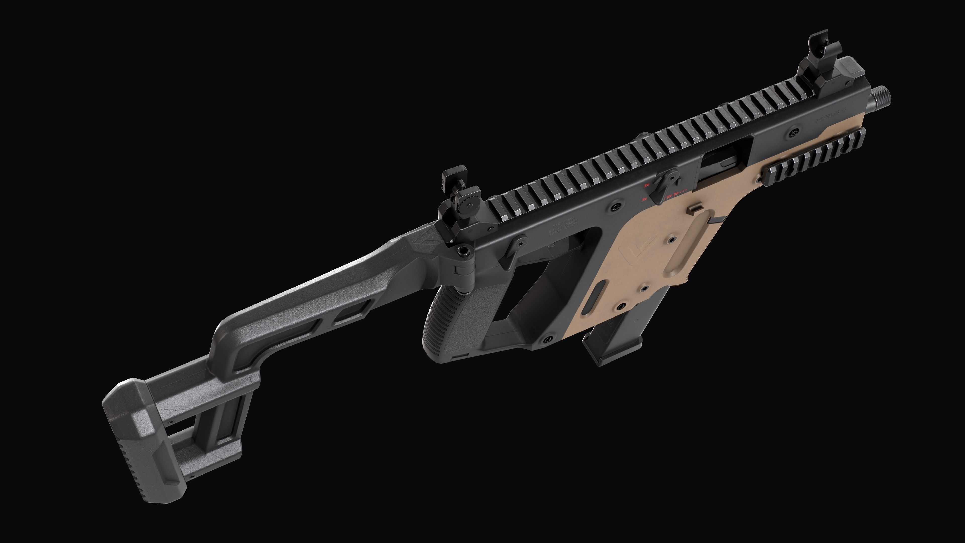 3D model Modular SMG Kriss Vector gen2 VR / AR / low-poly | CGTrader