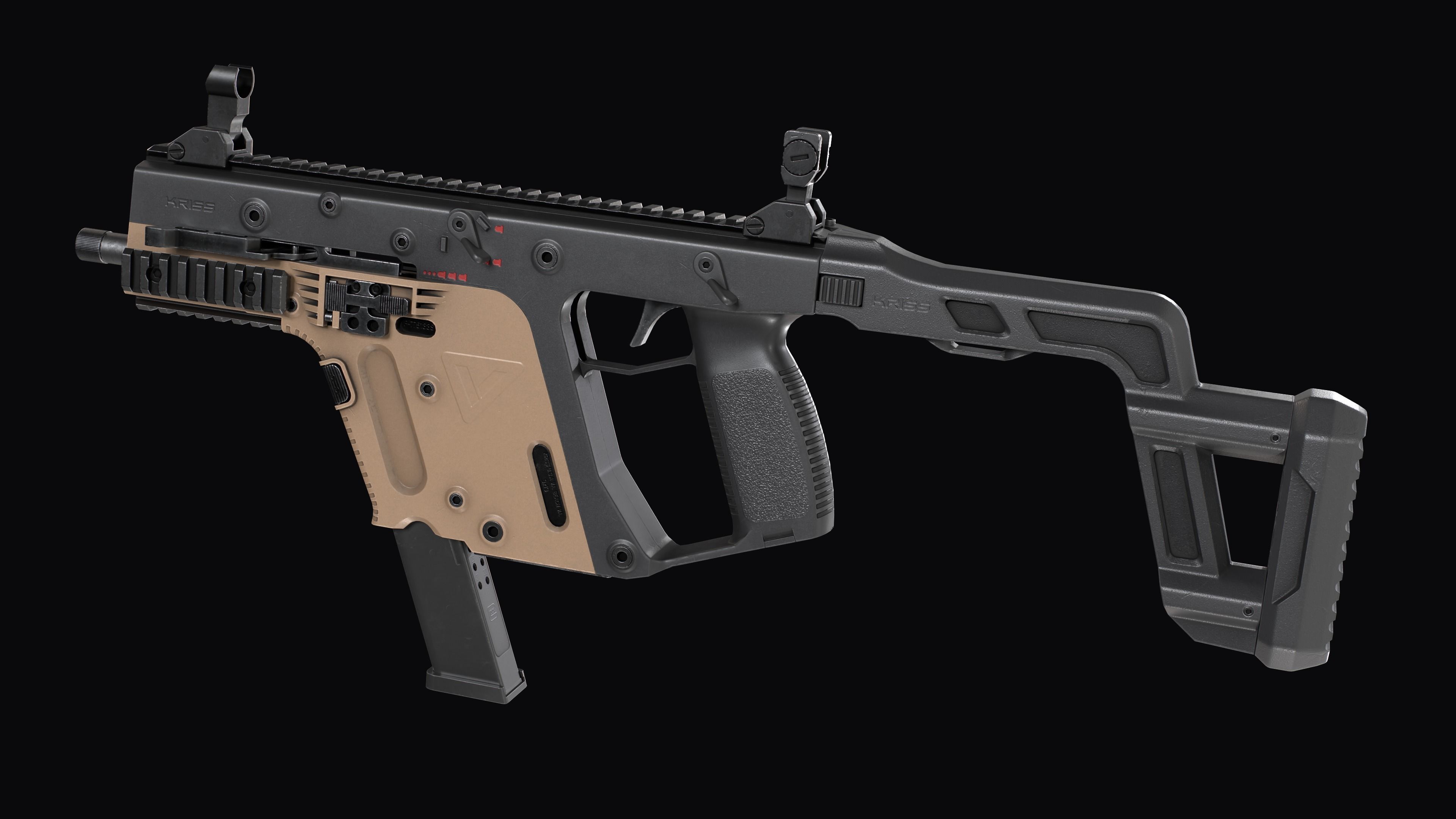 3D model Modular SMG Kriss Vector gen2 VR / AR / low-poly | CGTrader