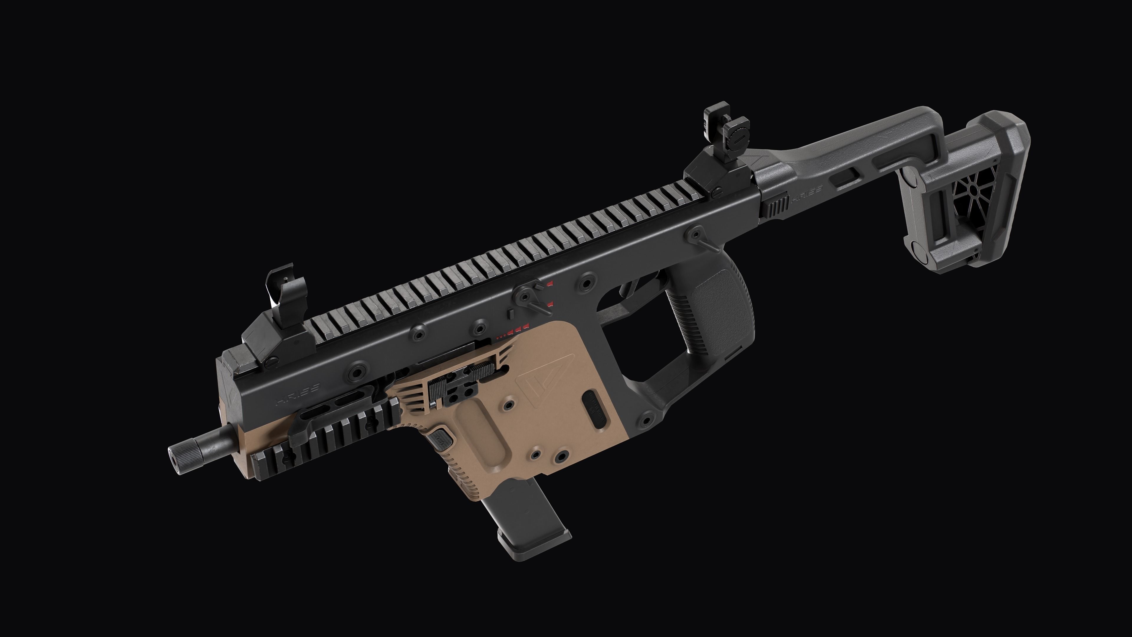 3D model Modular SMG Kriss Vector gen2 VR / AR / low-poly | CGTrader