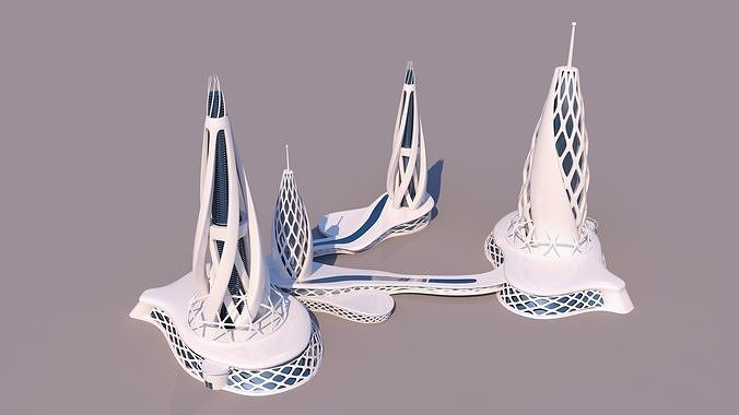 0087 - Organic Skyscraper 3D model | CGTrader