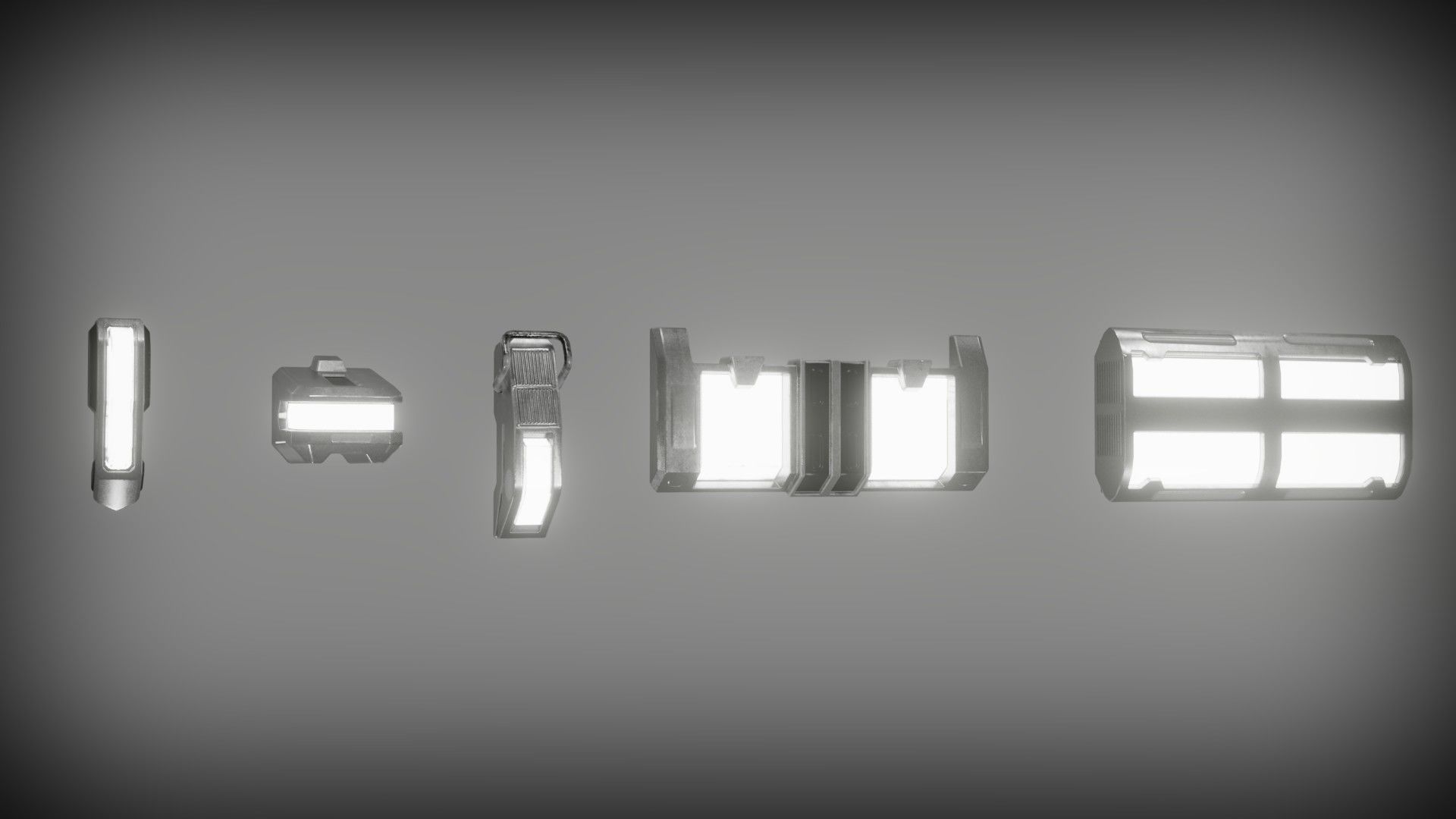 3D model Sci-fi lights VR / AR / low-poly | CGTrader