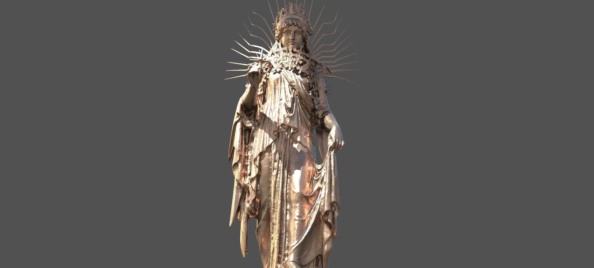 Pagan goddesss Statue 3D model | CGTrader
