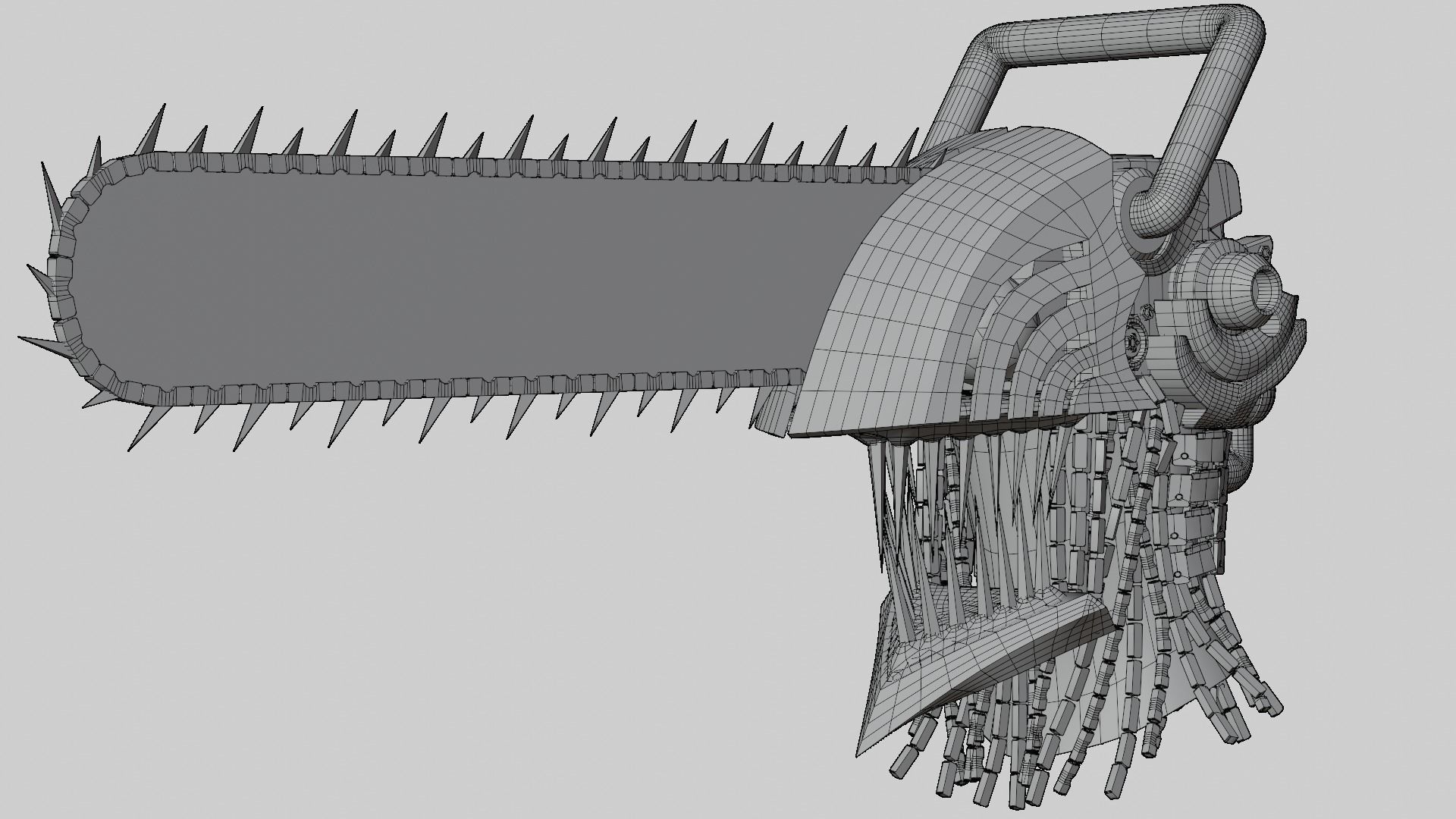 Chainsaw Man Head 3D model | CGTrader