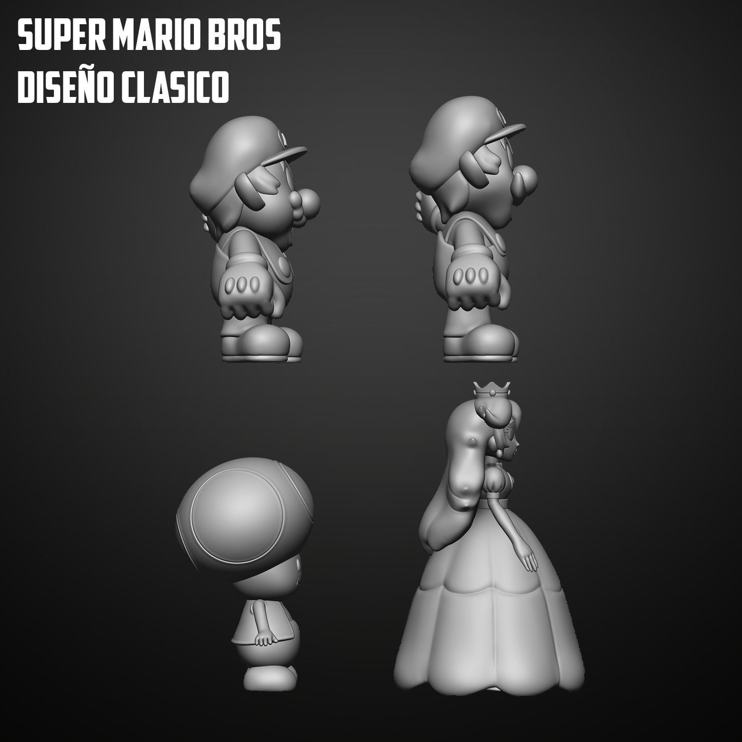 SUPER MARIO BROS 3D model 3D printable | CGTrader