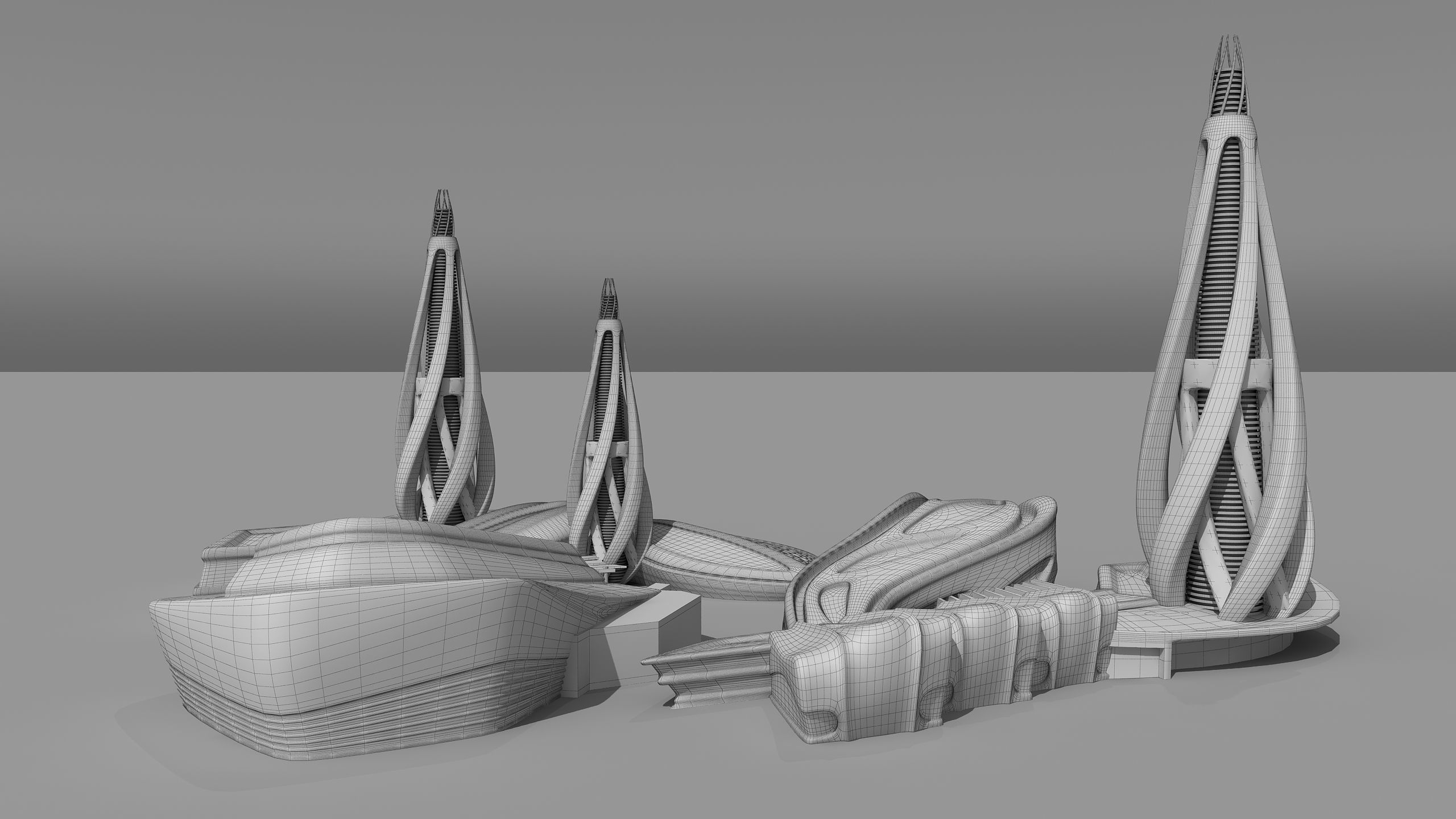 0088 - Organic Building - Skyscraper 3D model | CGTrader