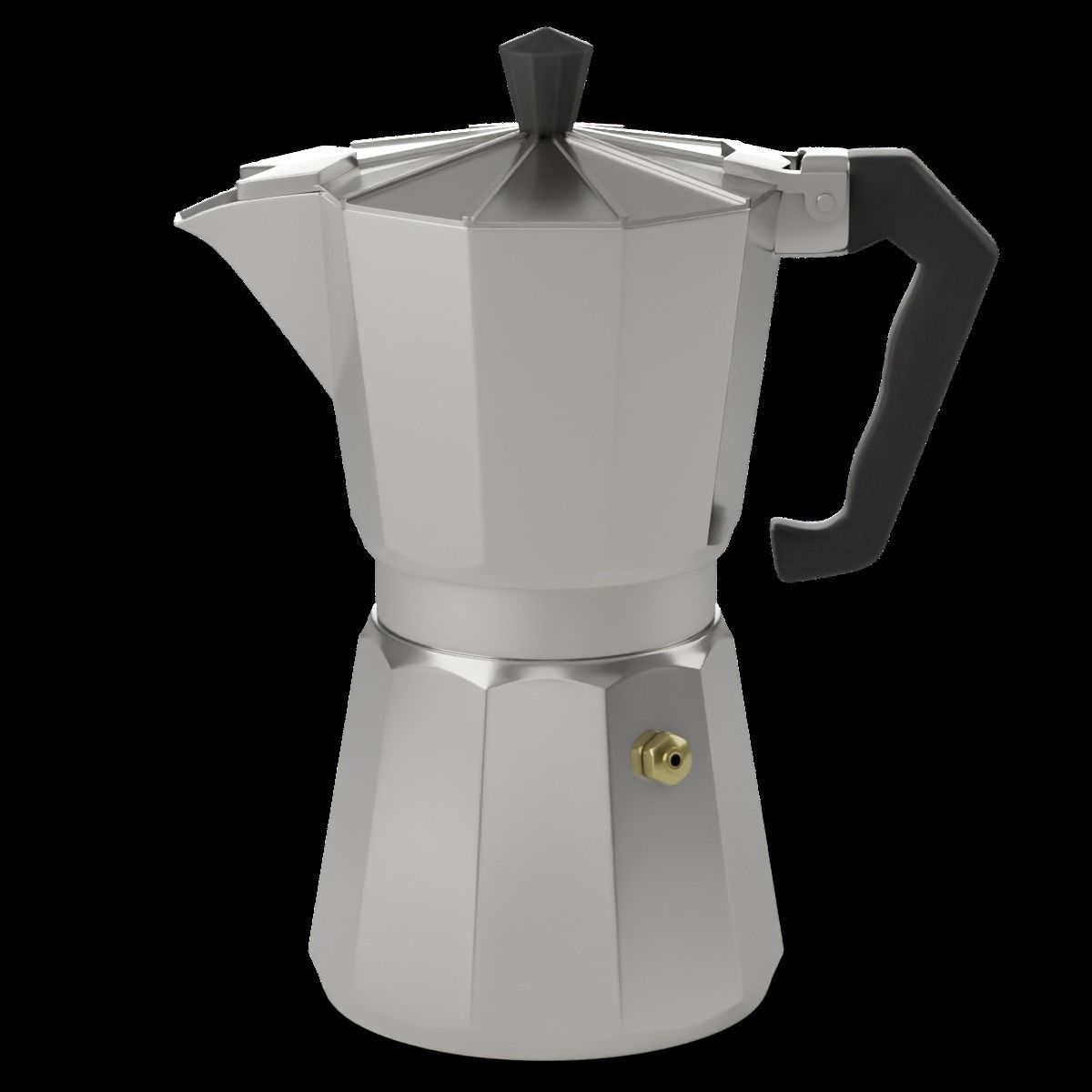 Moka Pot Highpoly 3D Model 3D model | CGTrader