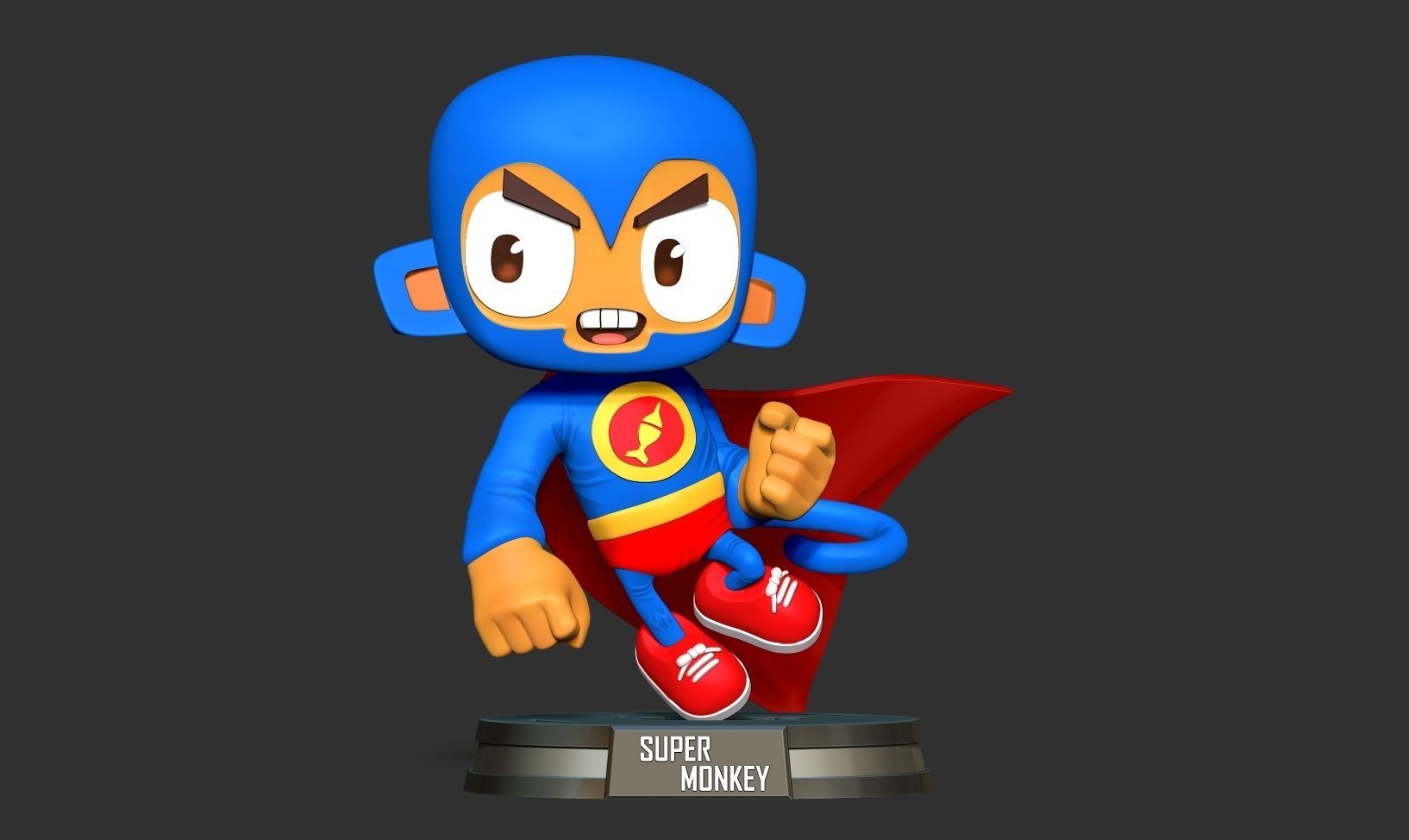 Super Monkey 3D model 3D printable | CGTrader