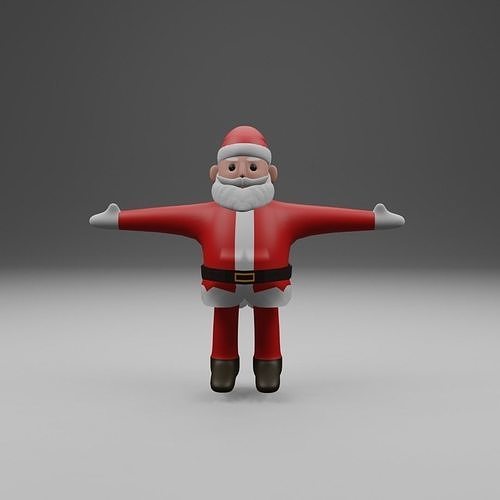 MR SANTA free 3D model rigged | CGTrader