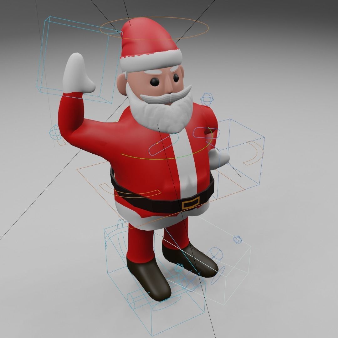 MR SANTA free 3D model rigged | CGTrader
