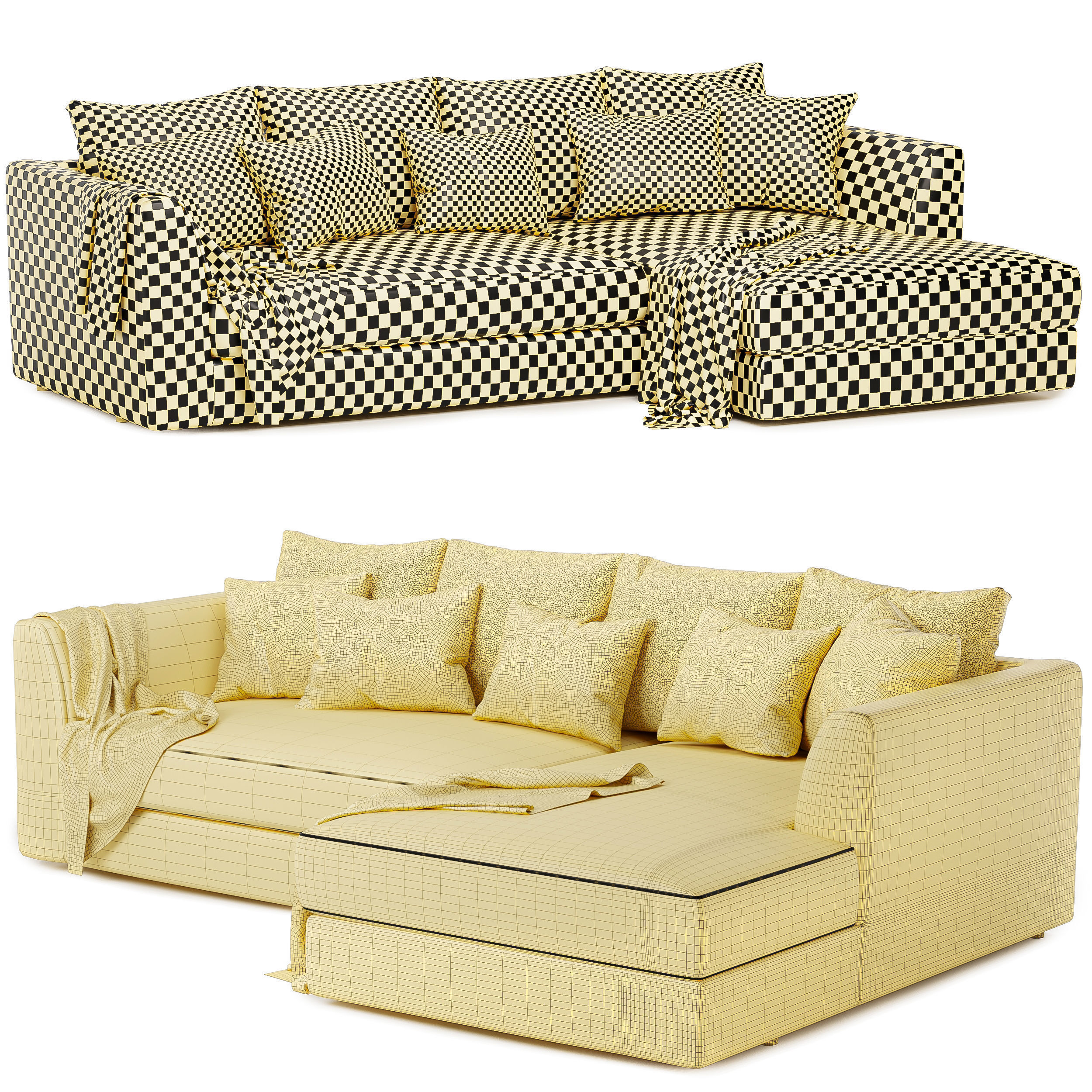 Hadleigh L Shaped Small Corner Chaise Sofa 3D model | CGTrader