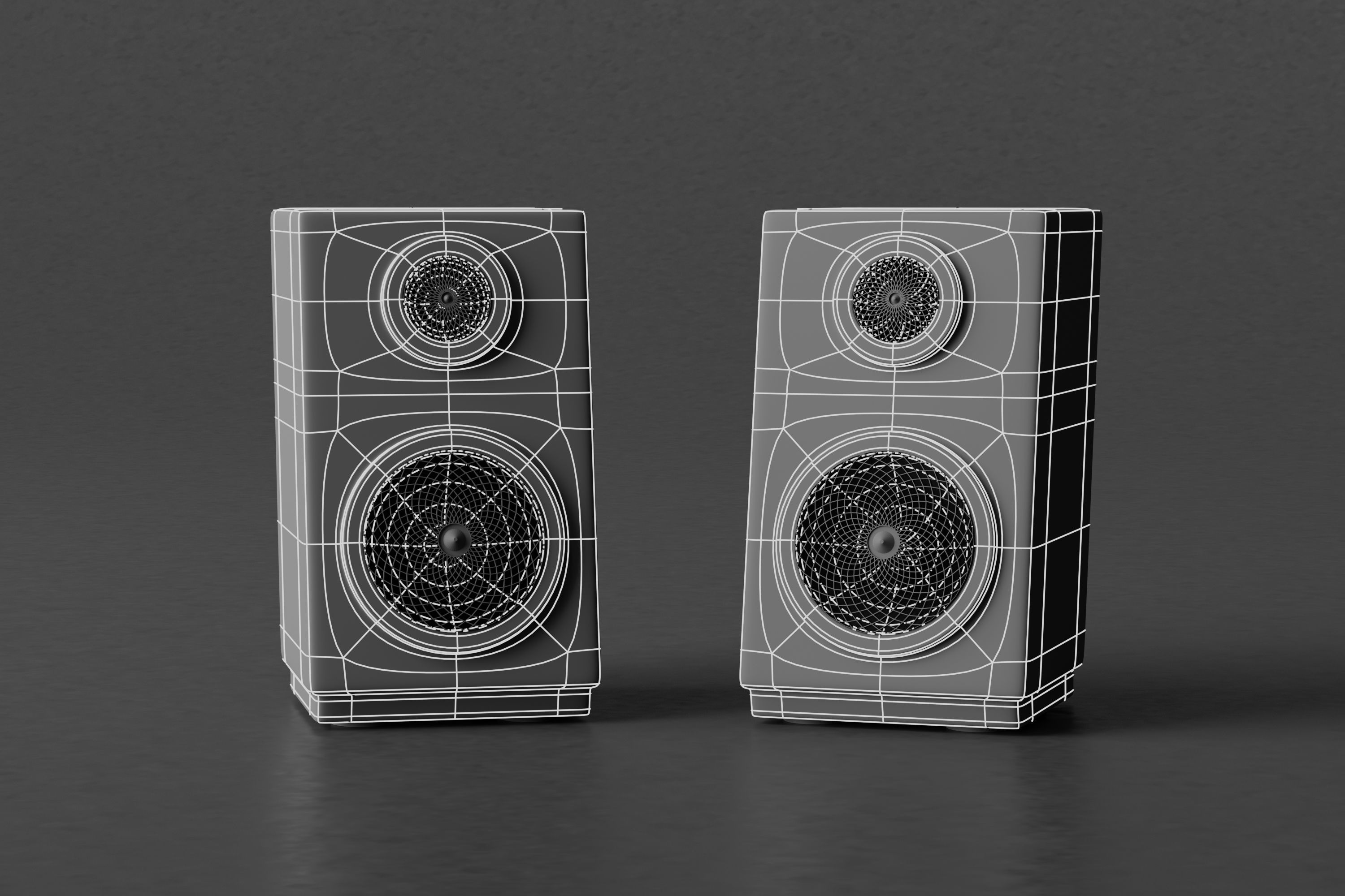 3D model Speakers or Studio Monitors VR / AR / low-poly | CGTrader