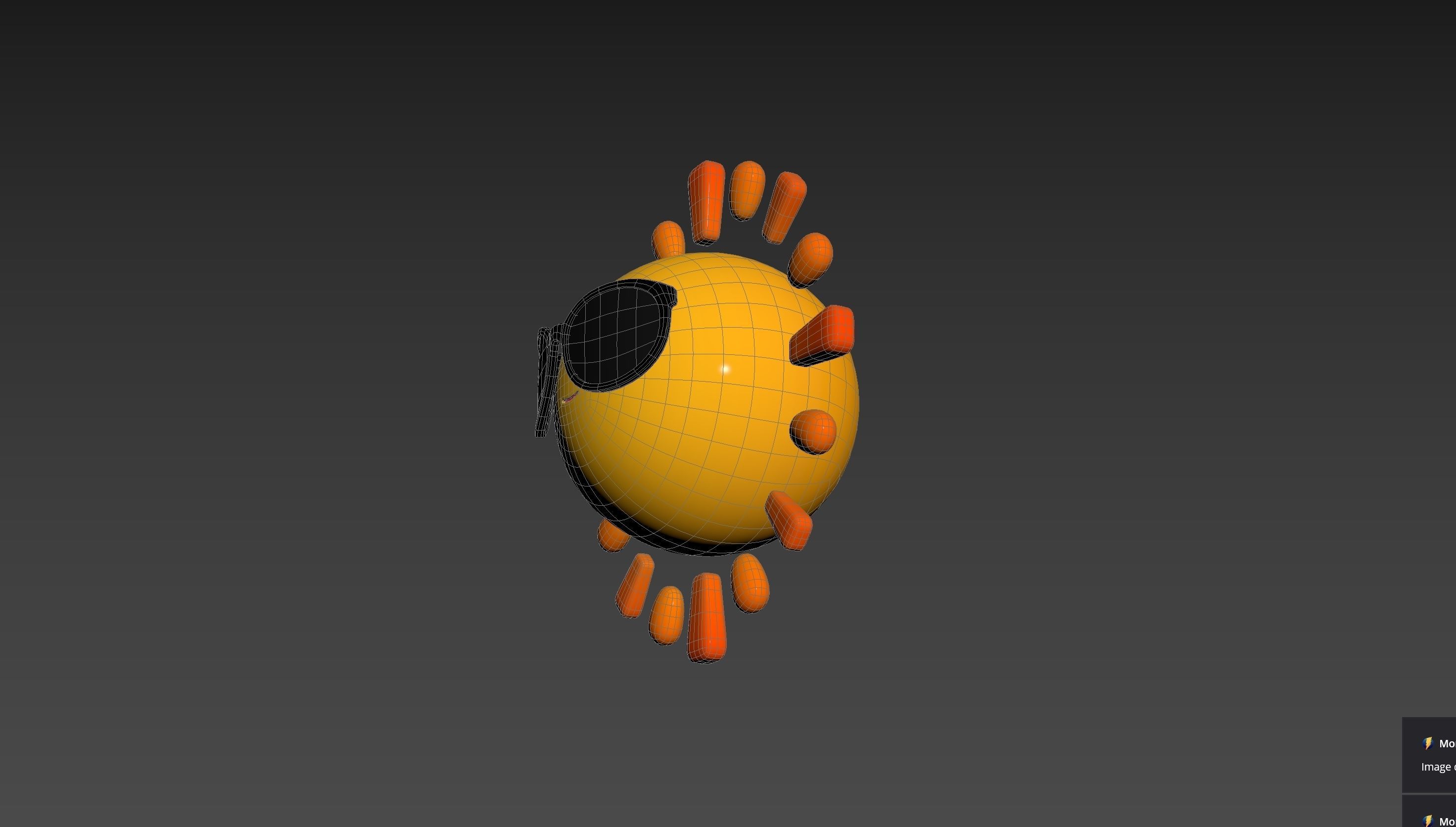 Character228 Cartoon Sun 3D model | CGTrader