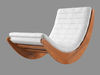 Fabric Relaxer Rocking Chair 13990804 3D model animated | CGTrader