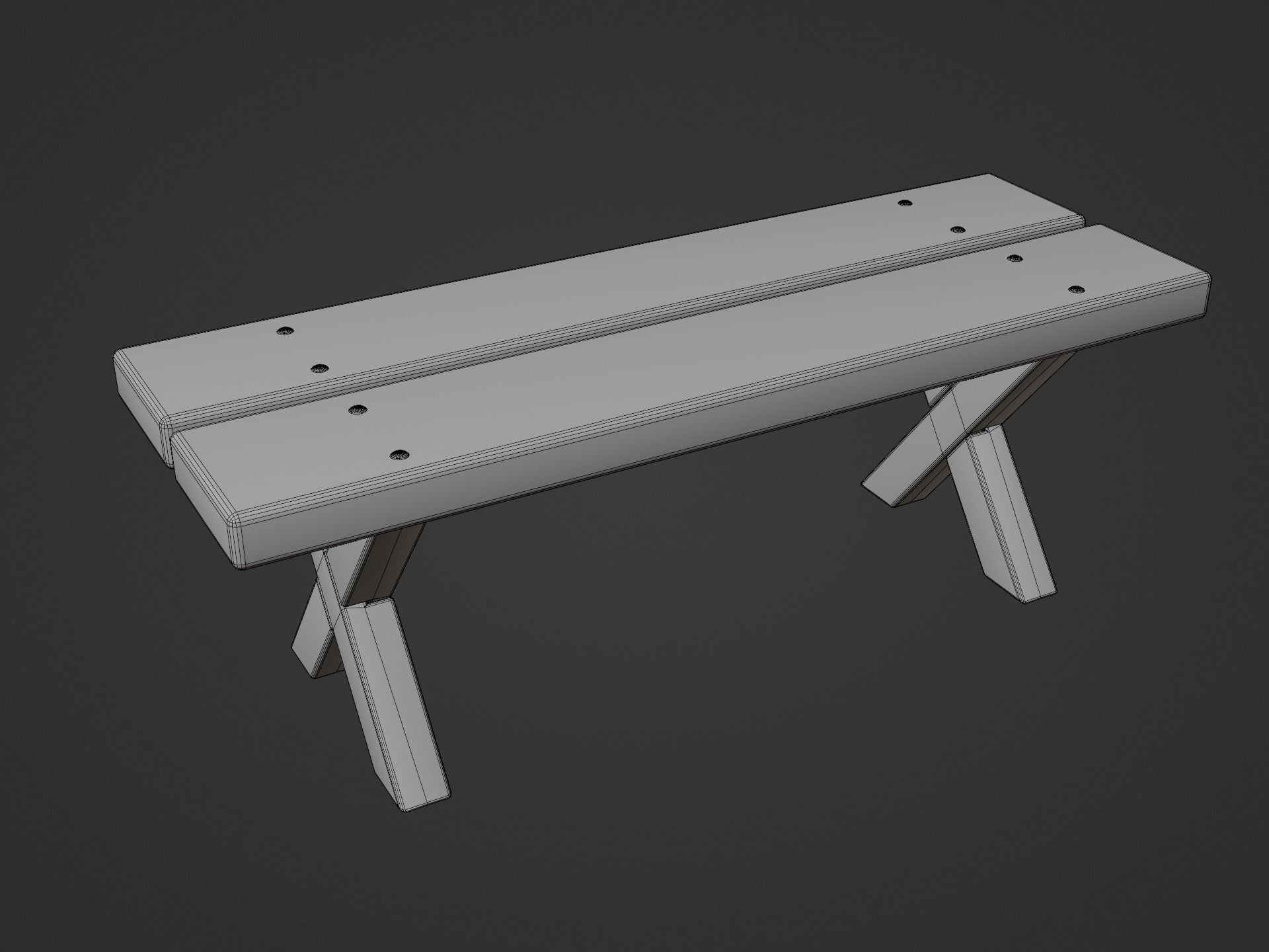 3D model Cartoon Benches Collection VR / AR / low-poly | CGTrader