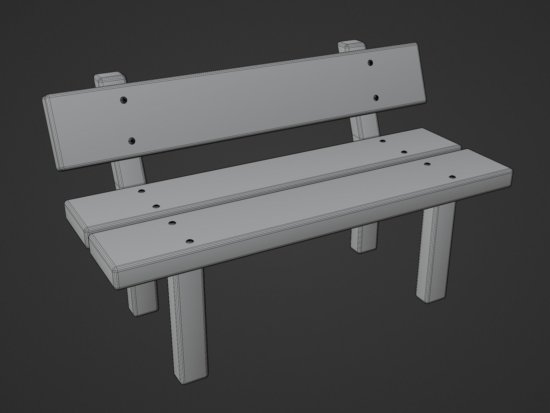 3D model Cartoon Benches Collection VR / AR / low-poly | CGTrader