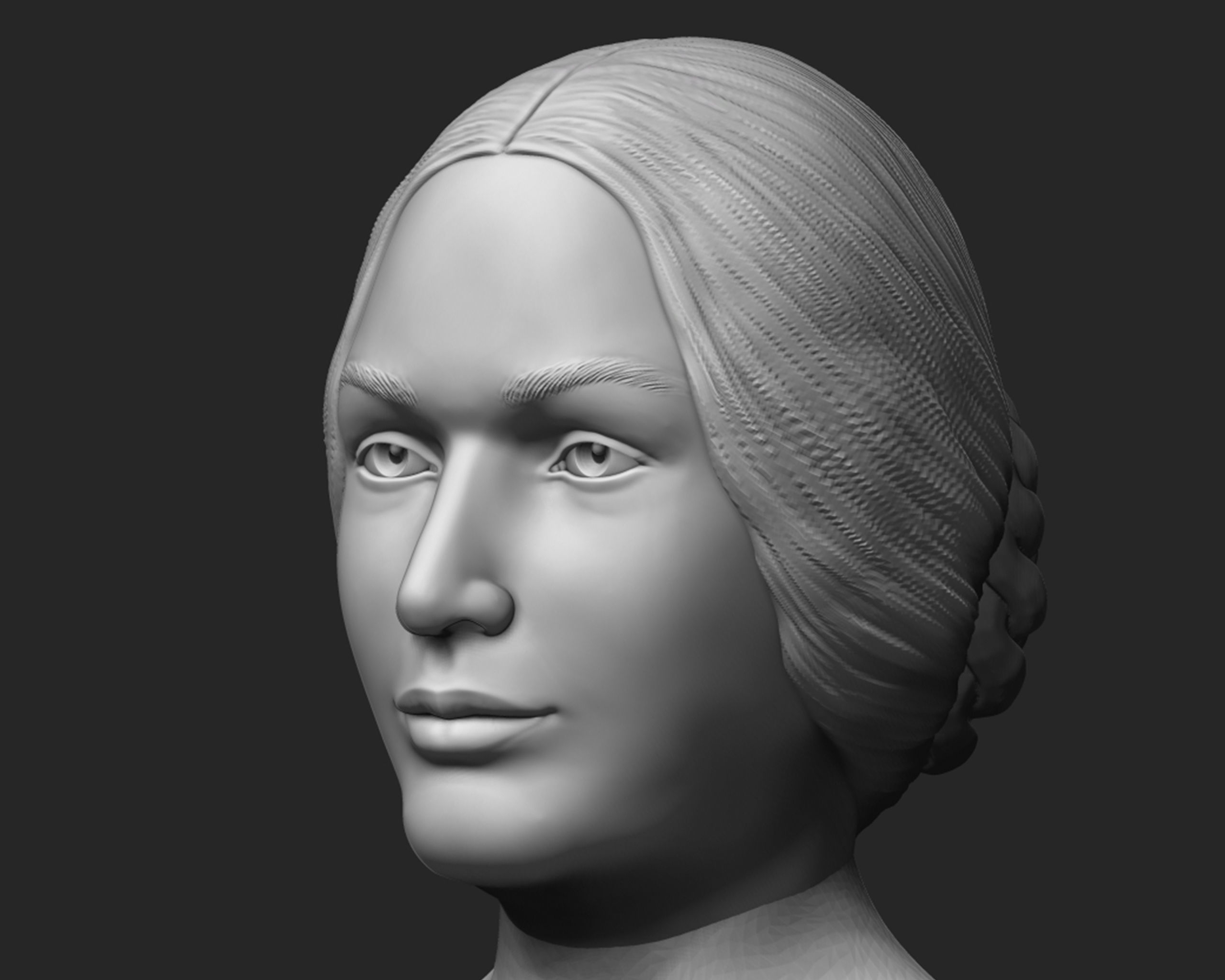 Varina Howell Davis sculpture 3D model 3D printable | CGTrader