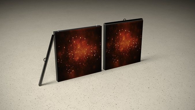 Led Screen Panel 3D model | CGTrader