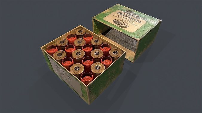 3D model Cartriges Box VR / AR / low-poly | CGTrader