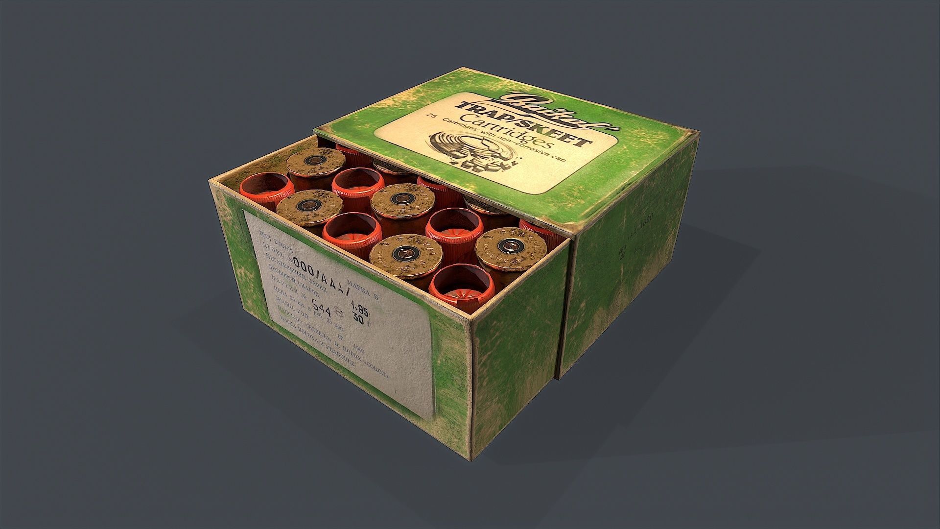 3D model Cartriges Box VR / AR / low-poly | CGTrader