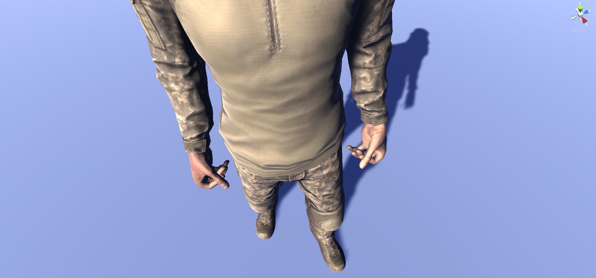 3D model Brave Soldier - animated rigged Military Man VR / AR / low ...