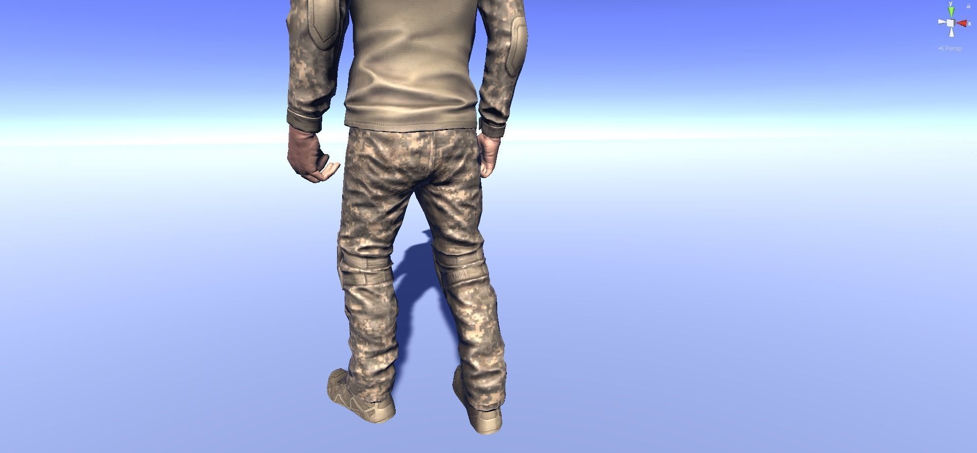 3D model Brave Soldier - animated rigged Military Man VR / AR / low ...