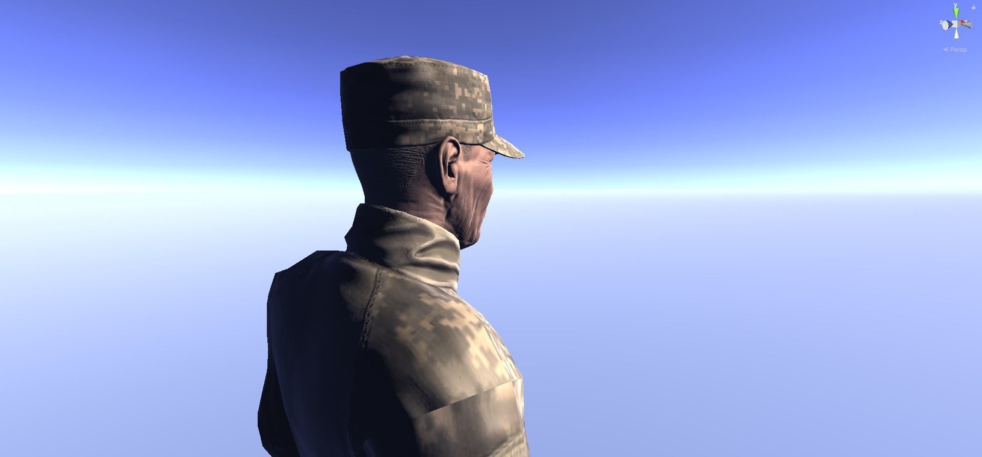 3D model Brave Soldier - animated rigged Military Man VR / AR / low ...