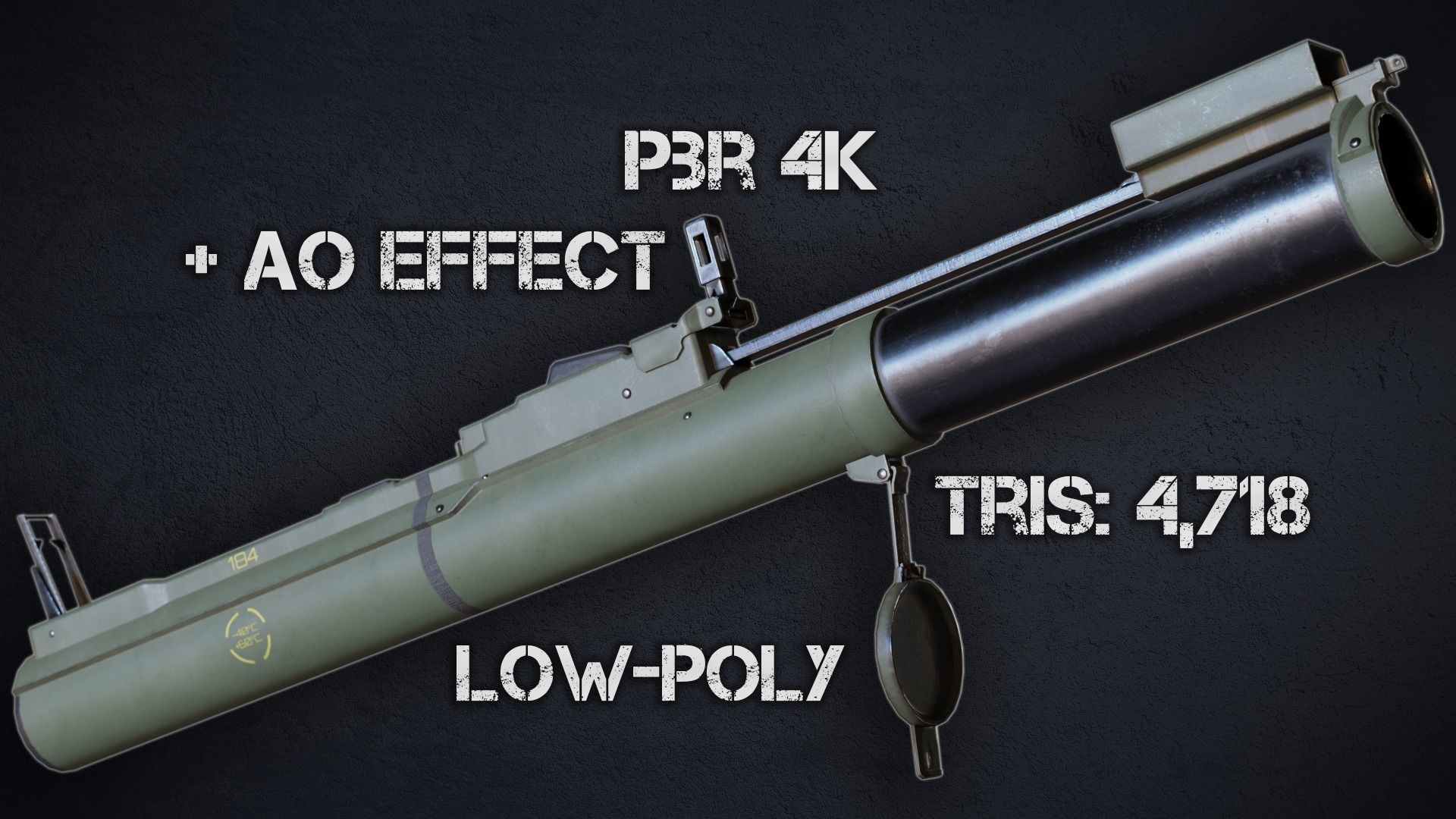 3D model M72 Law Anti-tank Weapon VR / AR / low-poly | CGTrader