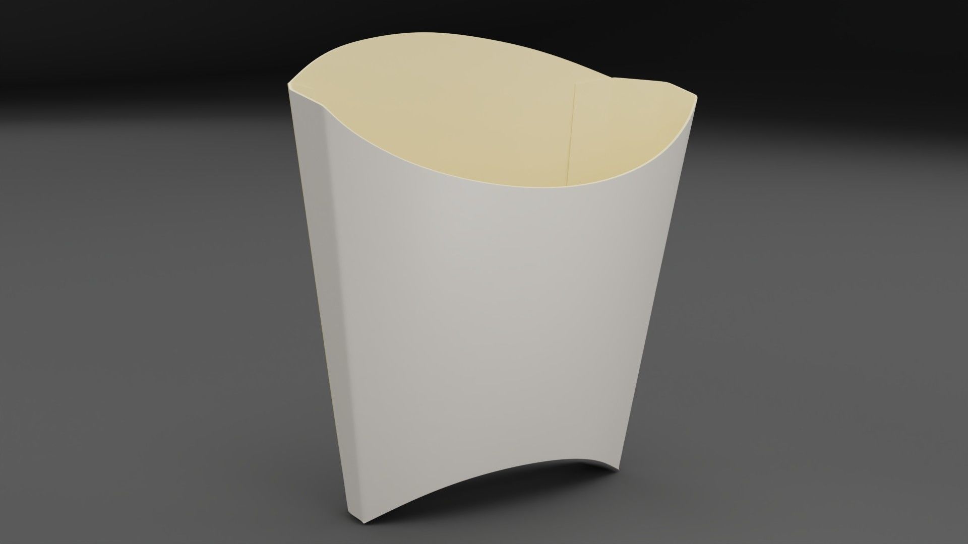 3D model Empty packages french fries box VR / AR / low-poly | CGTrader