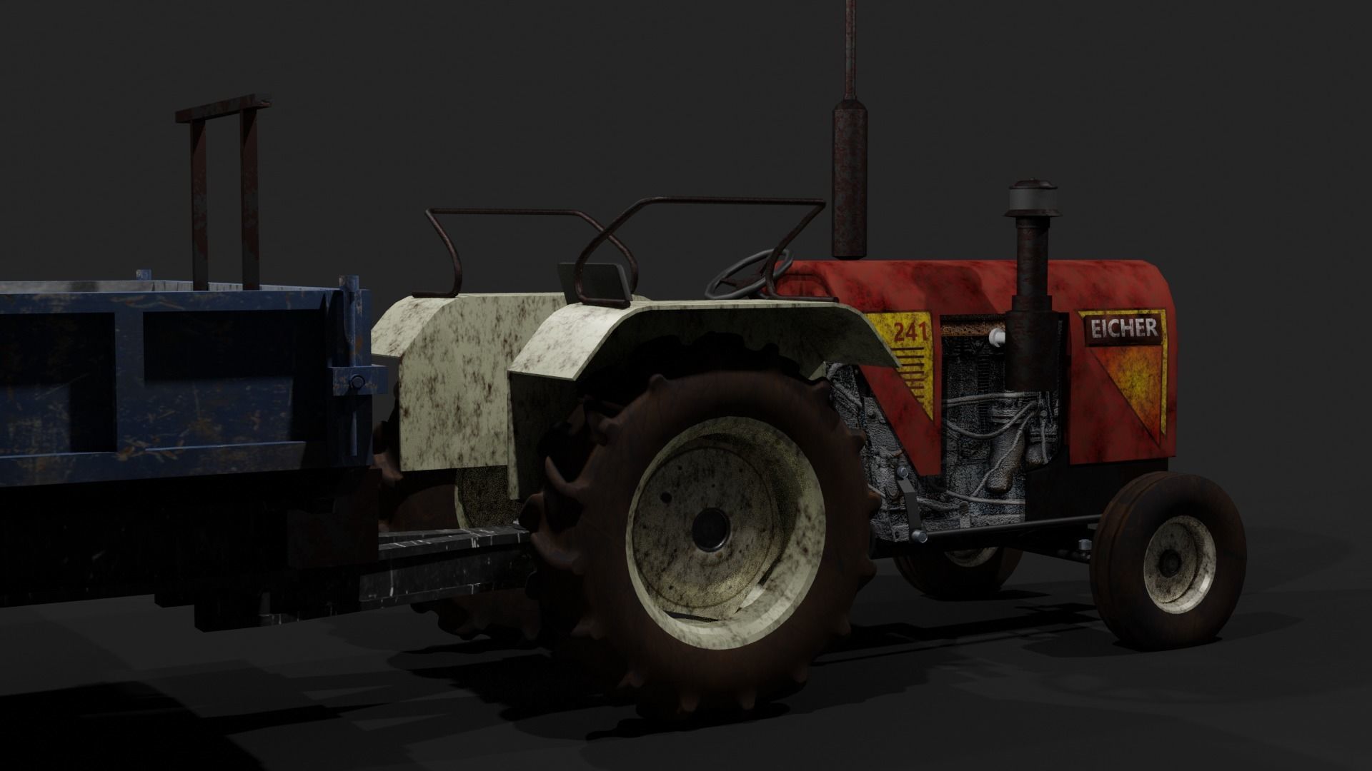 Eicher Tractor 3D model | CGTrader