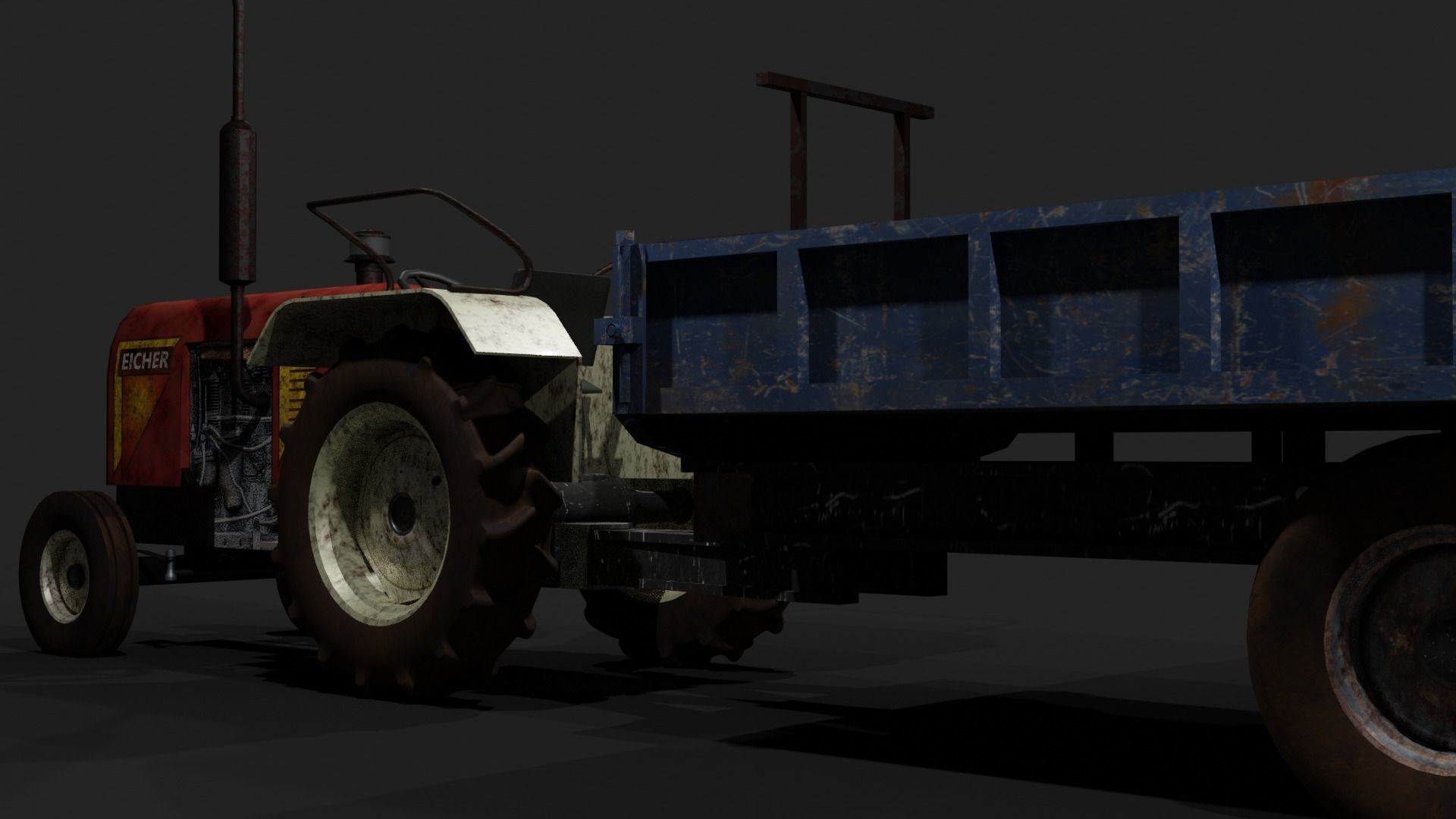Eicher Tractor 3D model | CGTrader