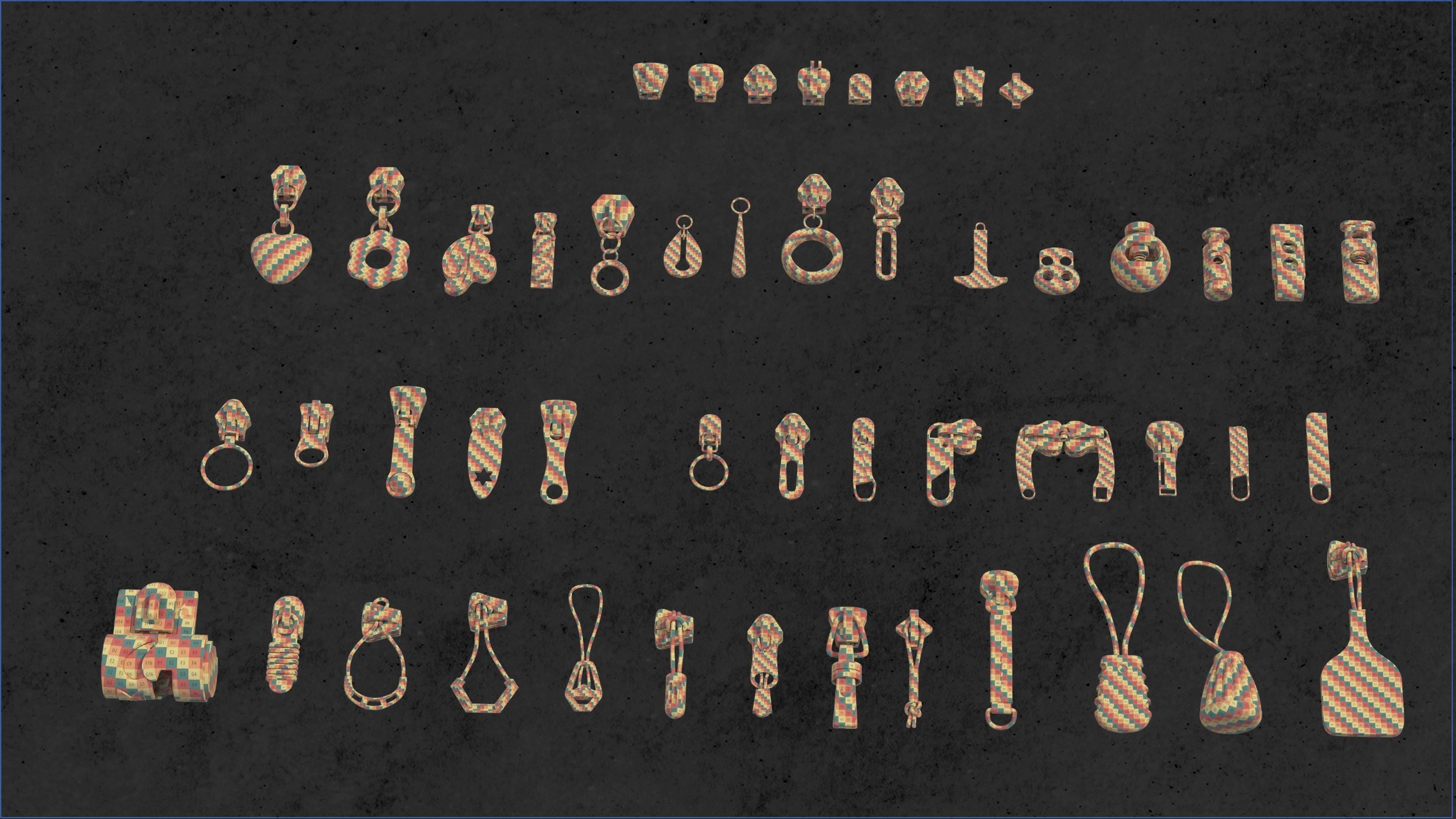 Zipper Zipper Pack 3D model | CGTrader