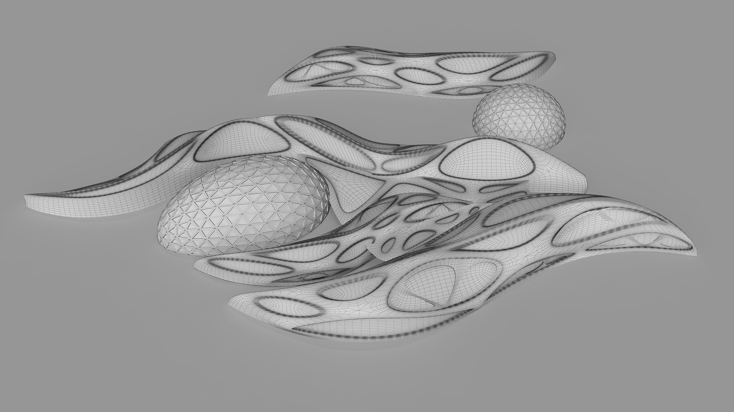 0090 - Organic Building 3D model | CGTrader