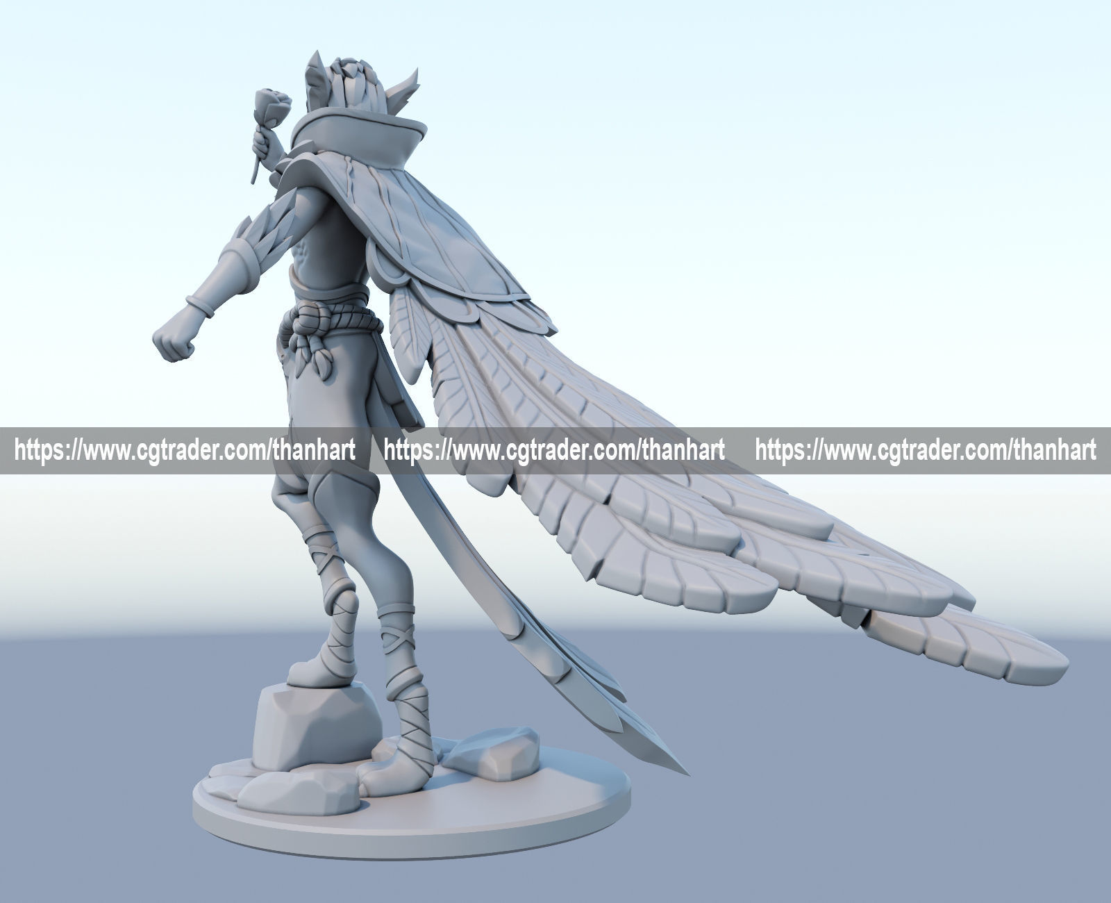 rakan League of Legends 3D print model 3D model 3D printable | CGTrader