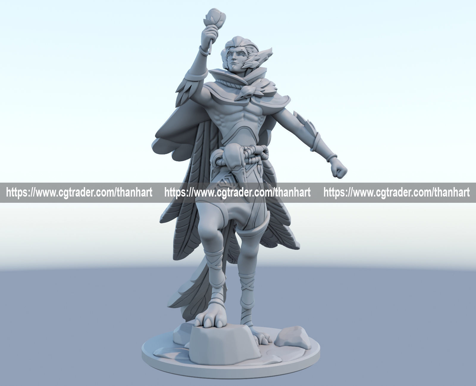 rakan League of Legends 3D print model 3D model 3D printable | CGTrader