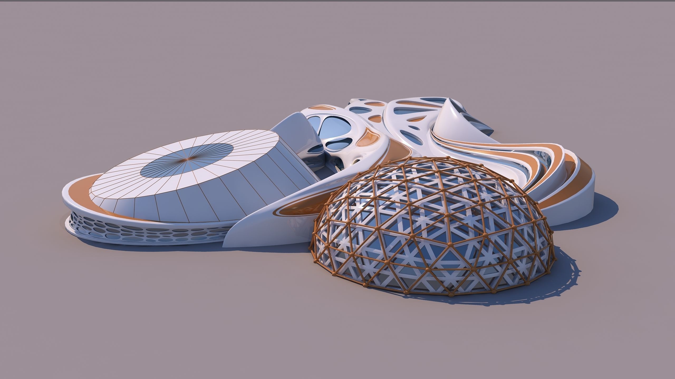 0092 - Organic Building 3D model | CGTrader