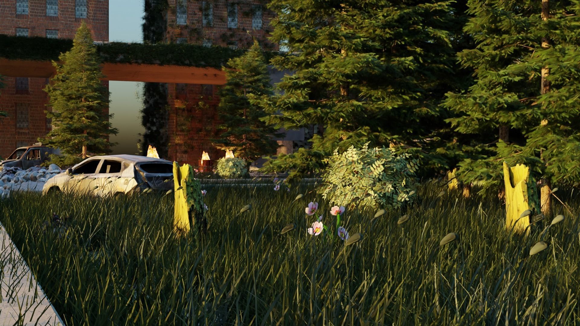 post-apocalyptic city 3D model | CGTrader