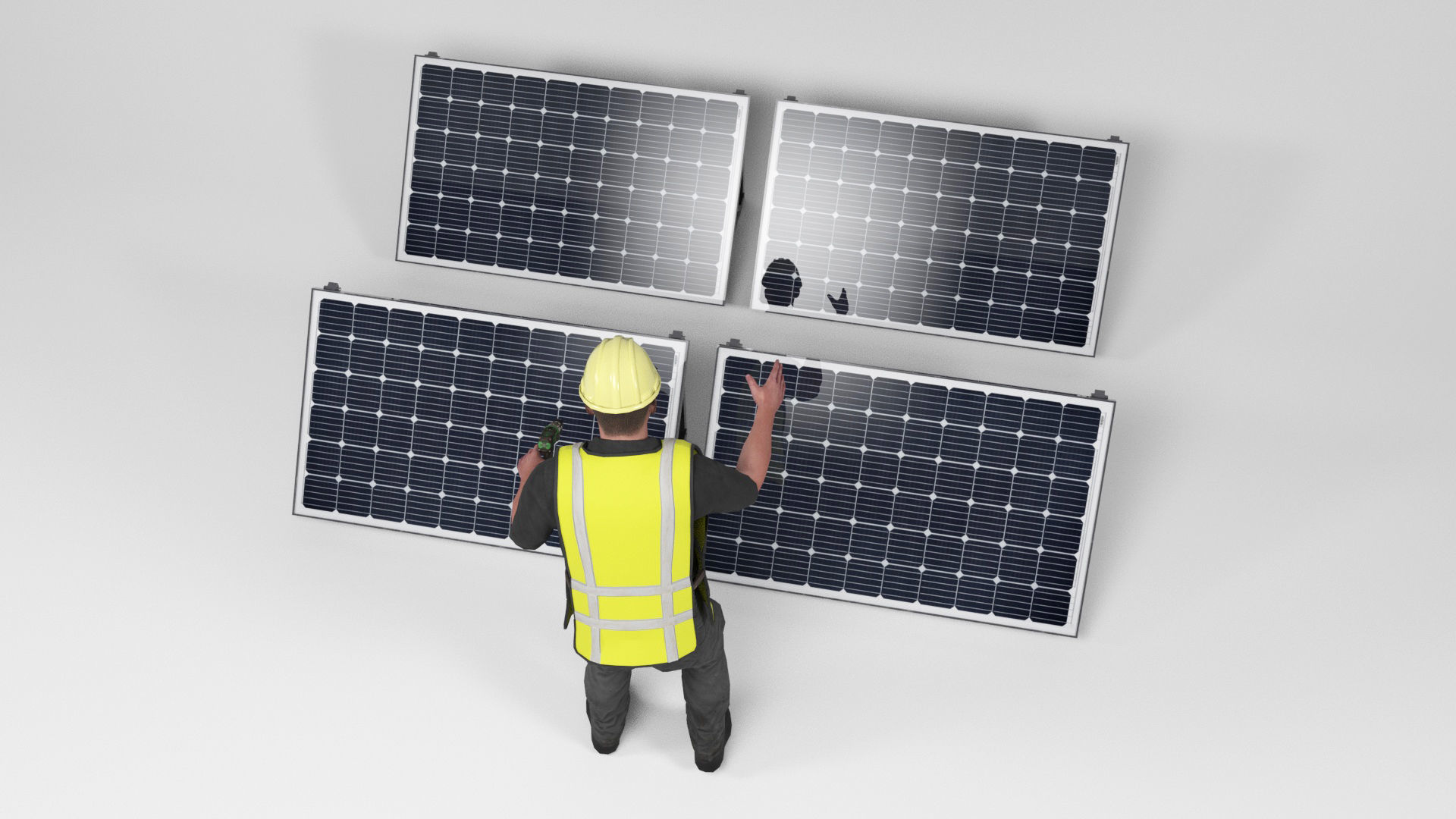 3D model Solar Installation VR / AR / low-poly | CGTrader