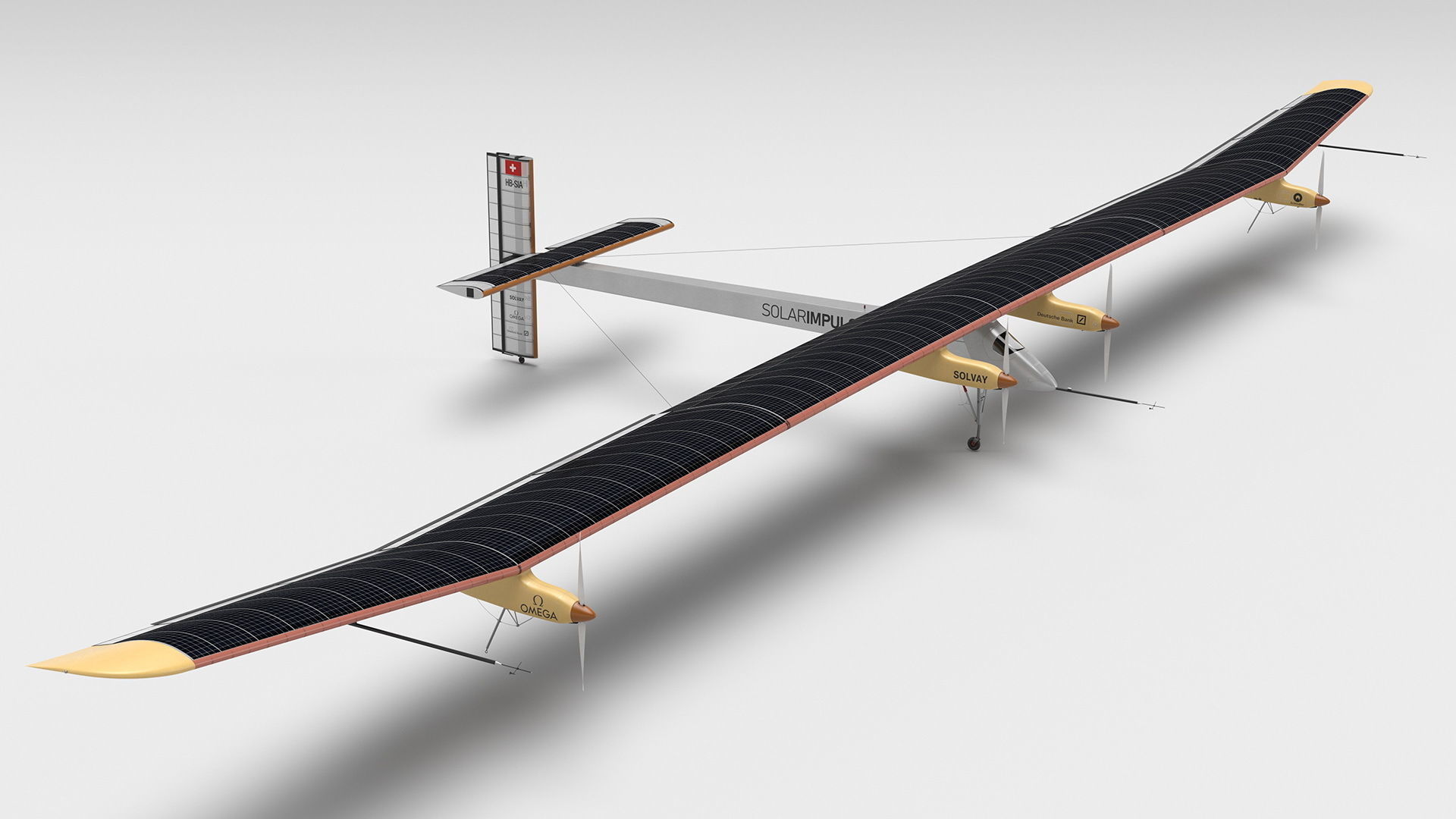 Airplane Prototype Solar Impulse HB-SIA 3D model | CGTrader