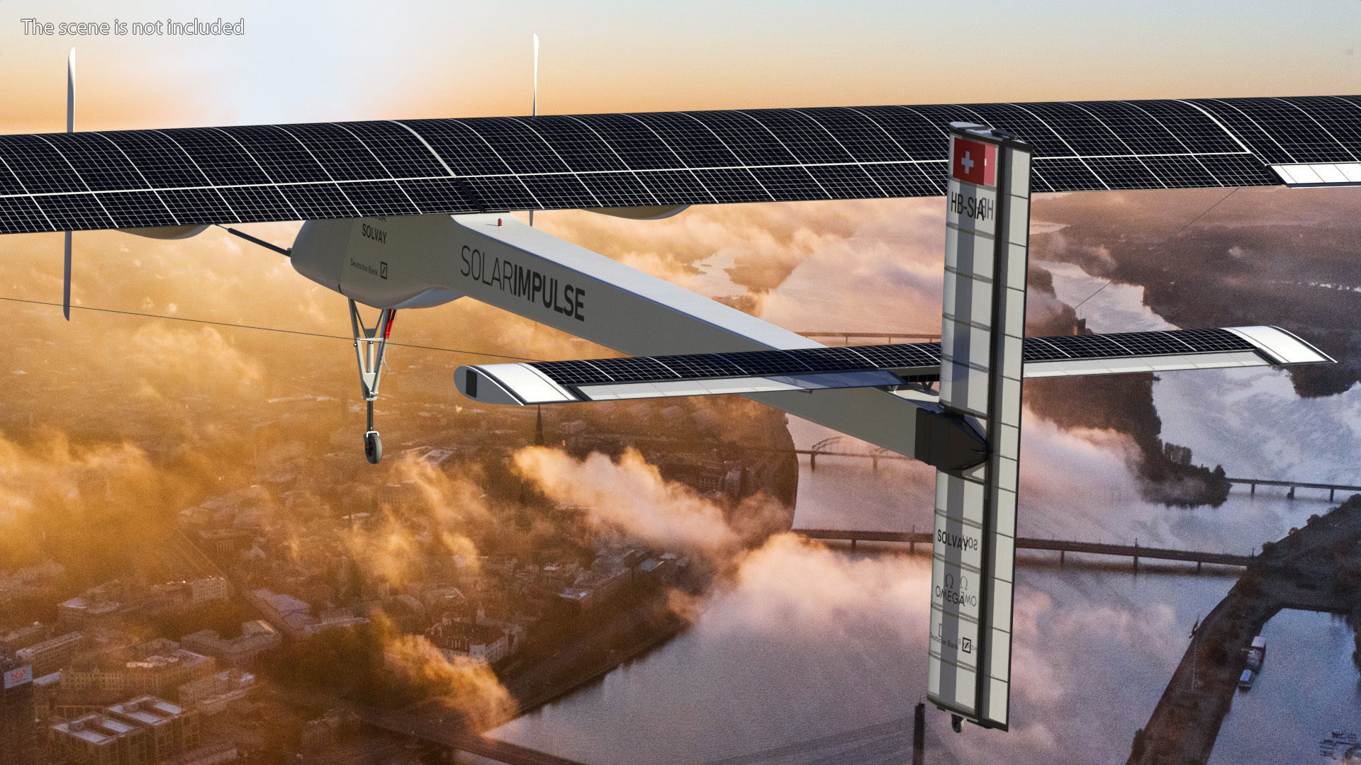 Airplane Prototype Solar Impulse HB-SIA 3D model | CGTrader