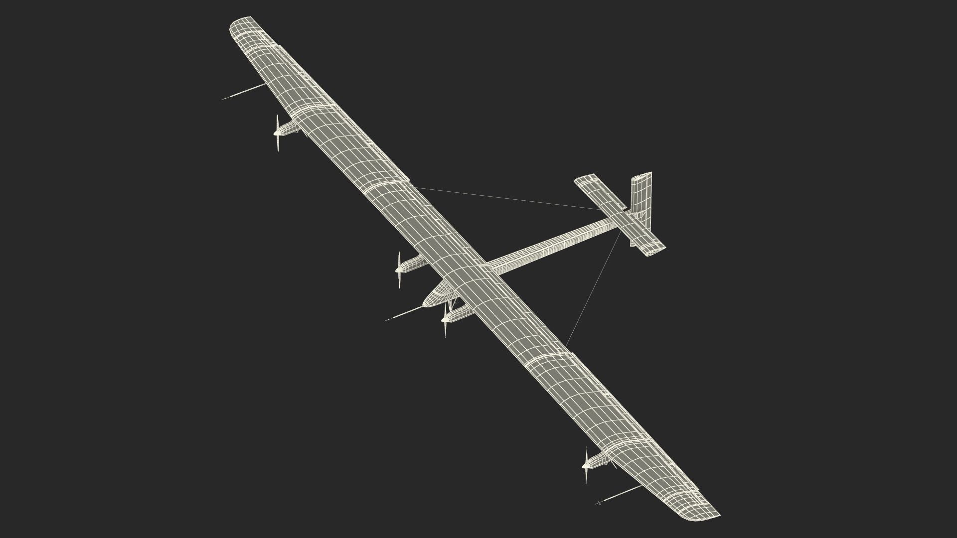 Airplane Prototype Solar Impulse HB-SIA 3D model | CGTrader