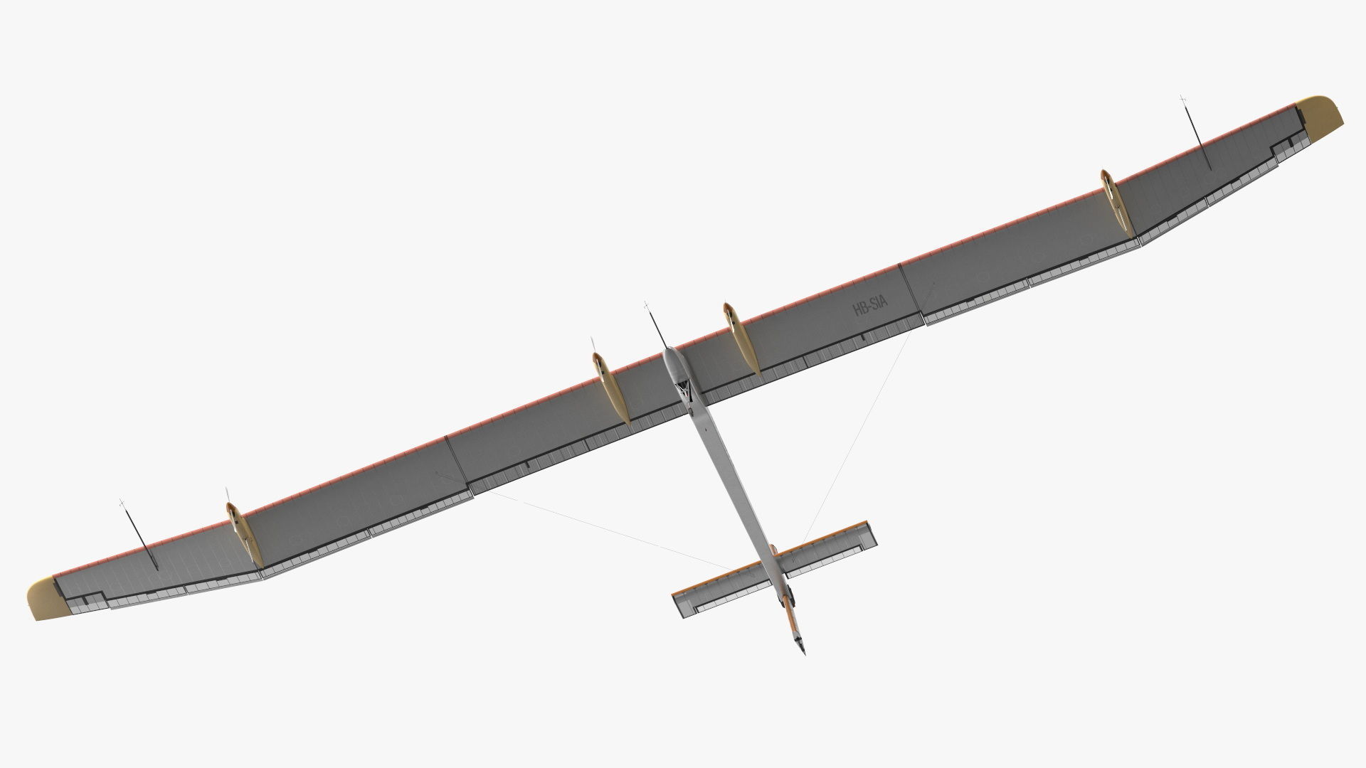 Airplane Prototype Solar Impulse HB-SIA 3D model | CGTrader