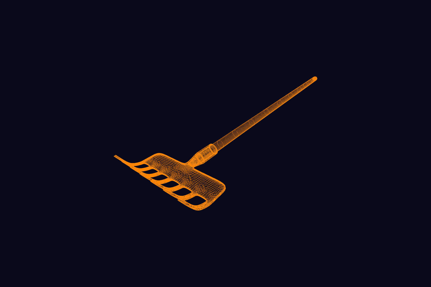 Garden Rake 3D model | CGTrader
