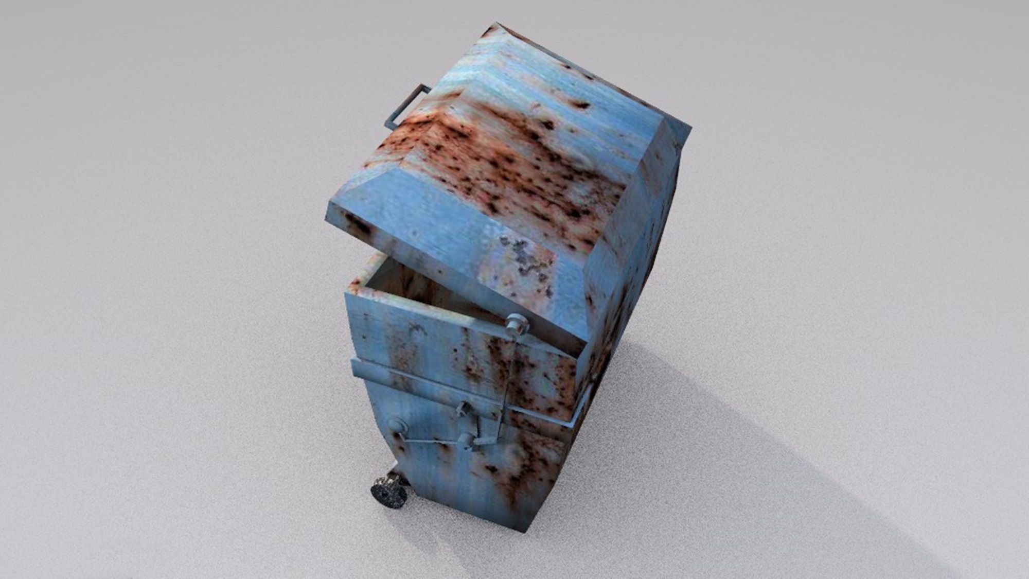 3D model garbage container trash box VR / AR / low-poly | CGTrader