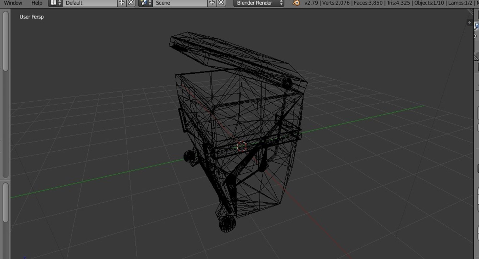 3D model garbage container trash box VR / AR / low-poly | CGTrader
