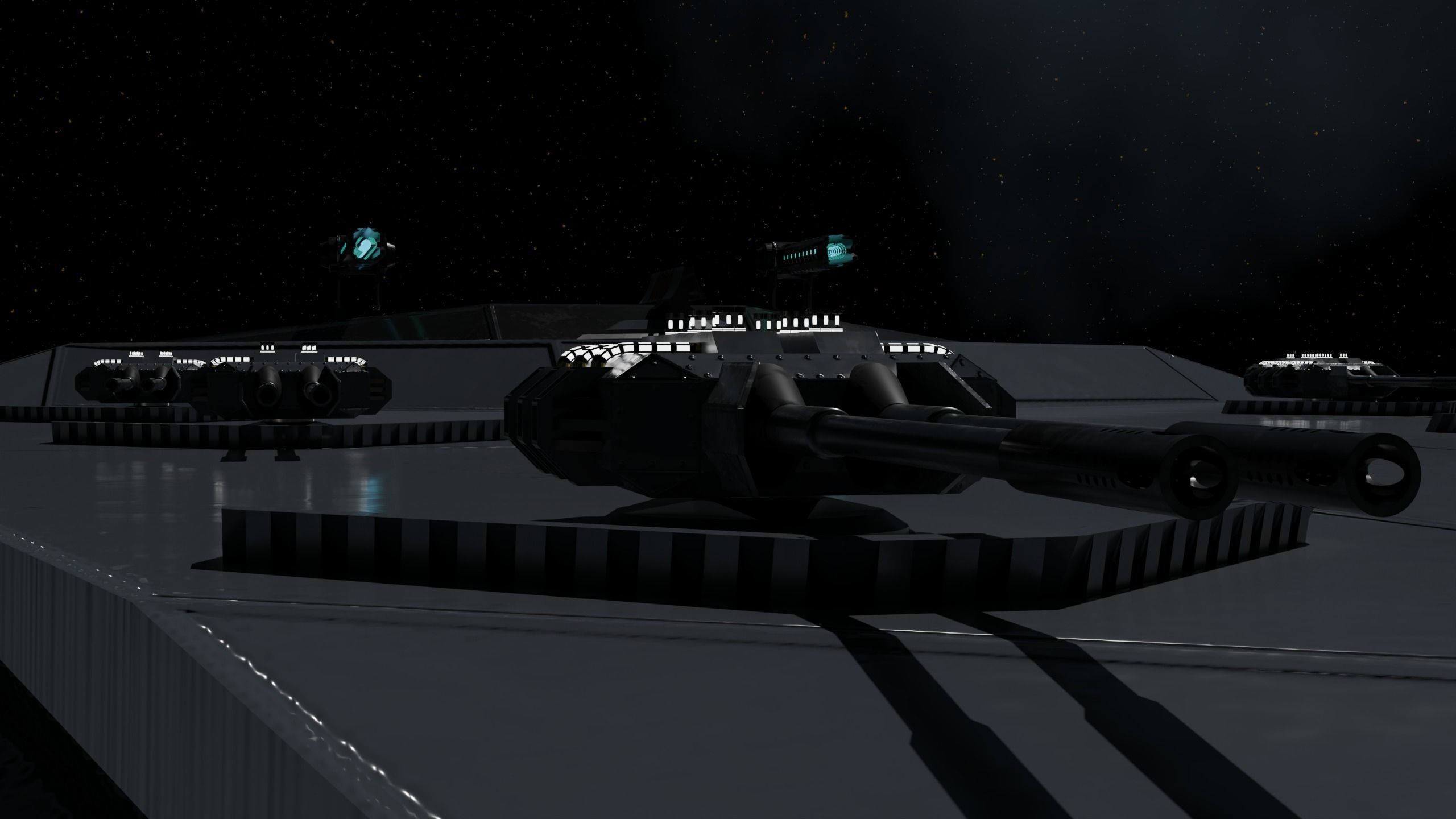 3D model Ares-class heavy cruiser VR / AR / low-poly | CGTrader