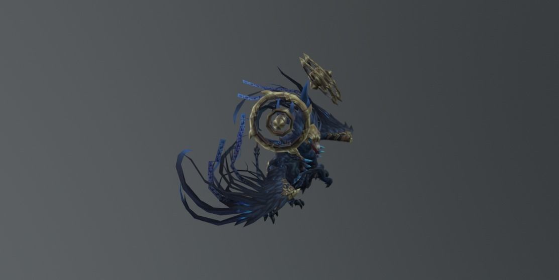 3D model Dark Garuda Fantasy Monster Low Poly VR / AR / low-poly | CGTrader