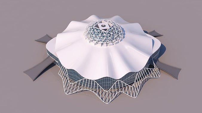 0096 - Organic Building 3D model | CGTrader