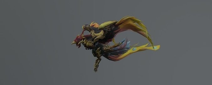 3D model Fire Fantasy Phoenix Low Poly VR / AR / low-poly | CGTrader