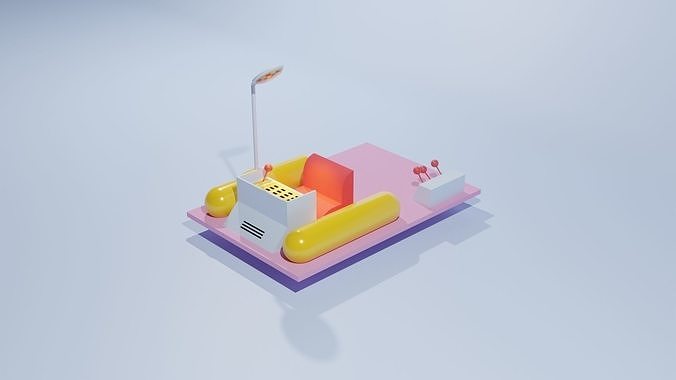 Doraemon Time Machine 3D model | CGTrader