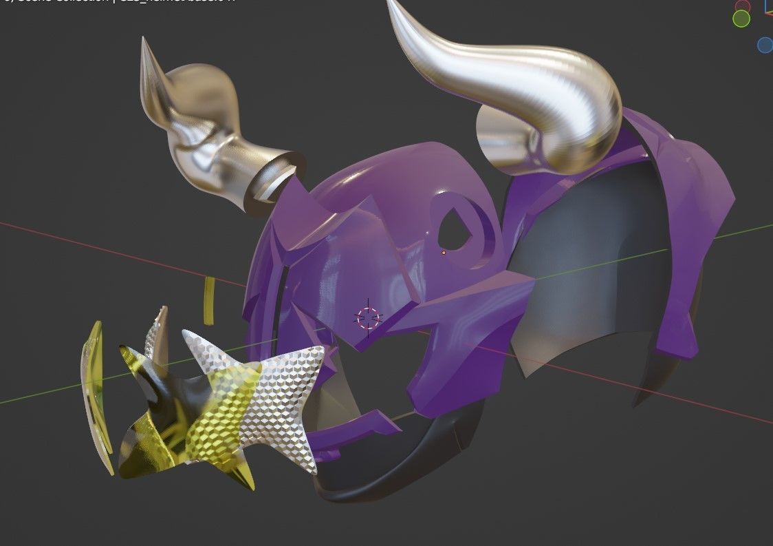 Kamen Rider Buffa 3D printable cosplay helmet 3D model 3D printable ...